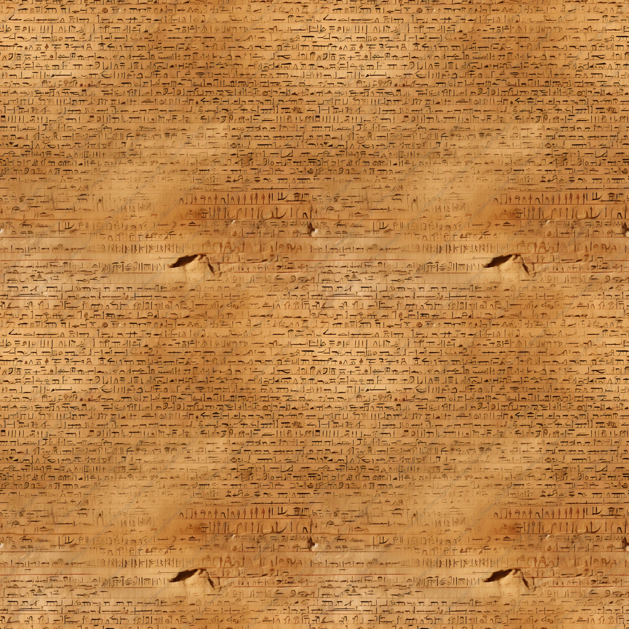 Ancient Egyptian Papyrus Digital Paper Set - Seamless Pattern for ...