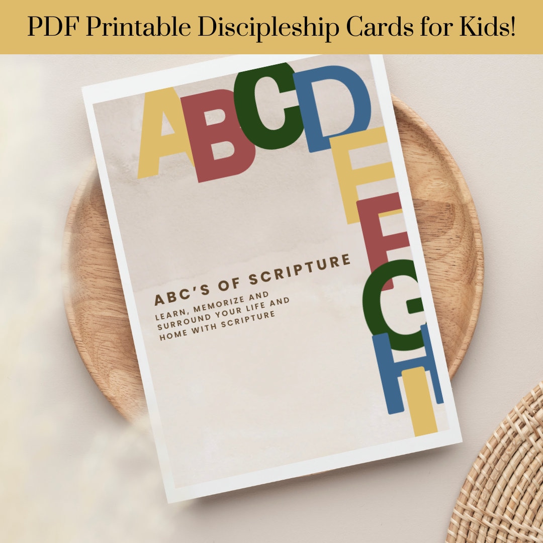 Abc's of Scripture Cards - Etsy