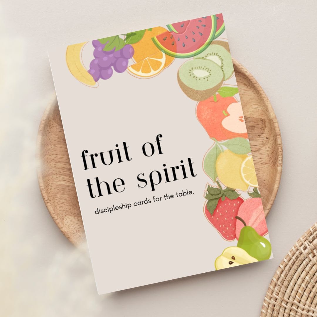 Fruit of the Spirit Table Discipleship Cards Poster - Etsy