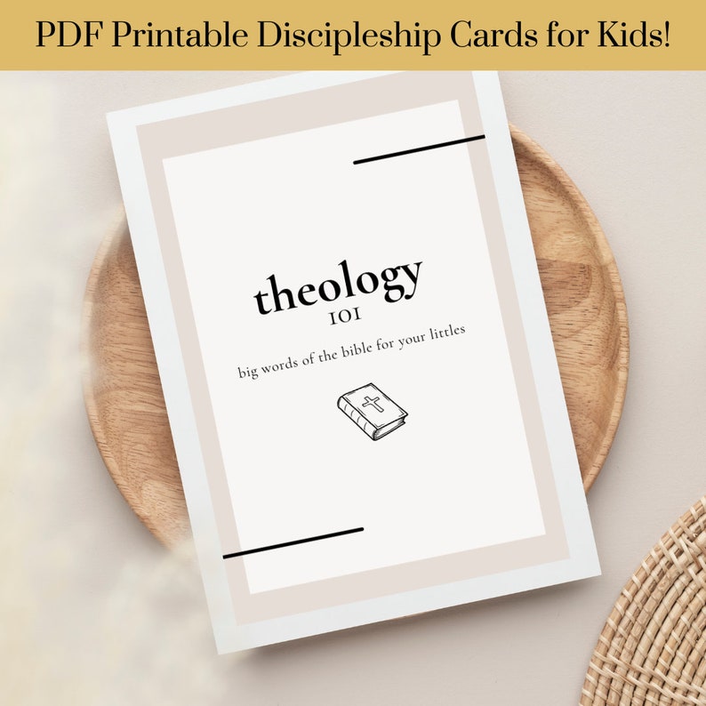Theology 101 - Table Discipleship Cards - Etsy