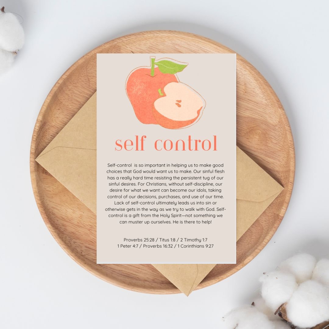 Fruit of the Spirit Table Discipleship Cards + Poster - Etsy