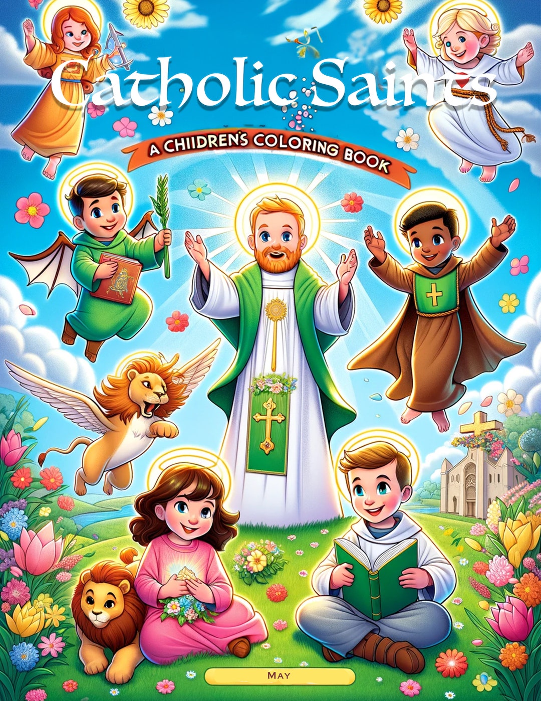 May Catholic Saints Coloring Book (download PDF) - Etsy