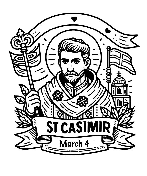 March Catholic Saints Coloring Book - Downloadable PDF - Etsy