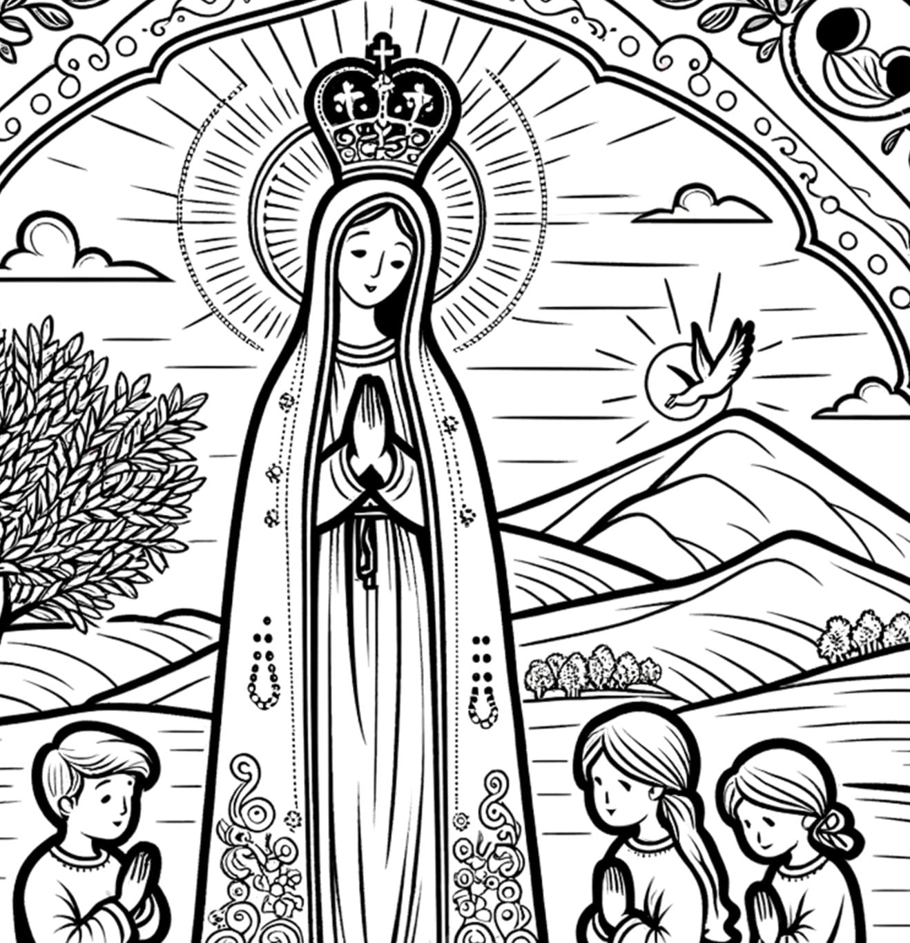 January - April Catholic Saints and Feasts Coloring Book (PDF Download ...