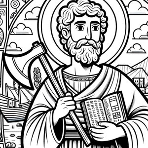January - April Catholic Saints and Feasts Coloring Book (PDF Download ...
