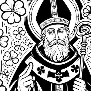 March Catholic Saints Coloring Book - Downloadable PDF - Etsy