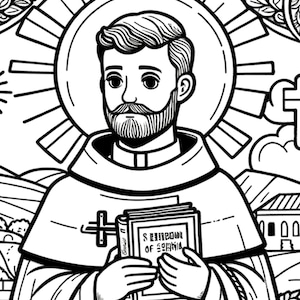 January - April Catholic Saints and Feasts Coloring Book (PDF Download ...