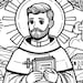 January - April Catholic Saints and Feasts Coloring Book (PDF Download ...
