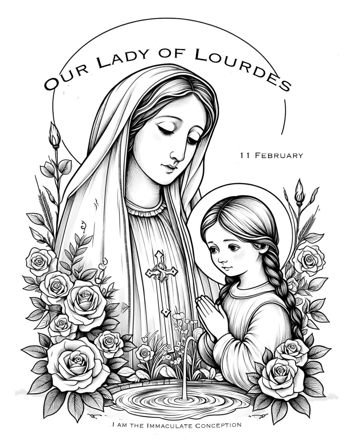 February Catholic Saints Coloring Book - February (digital Download PDF ...