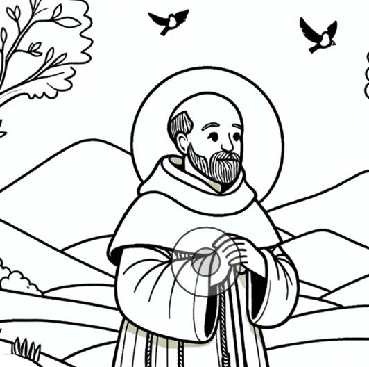April Catholic Saints Coloring Book (PDF - Download) - Etsy