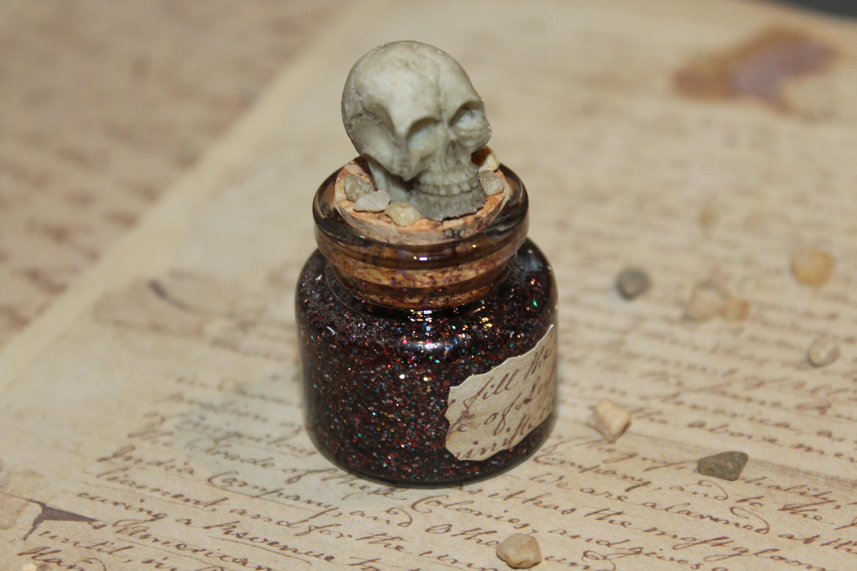 Dark Mythical Antique Skull Potion Vial. Apothecary, Antique, Horror ...