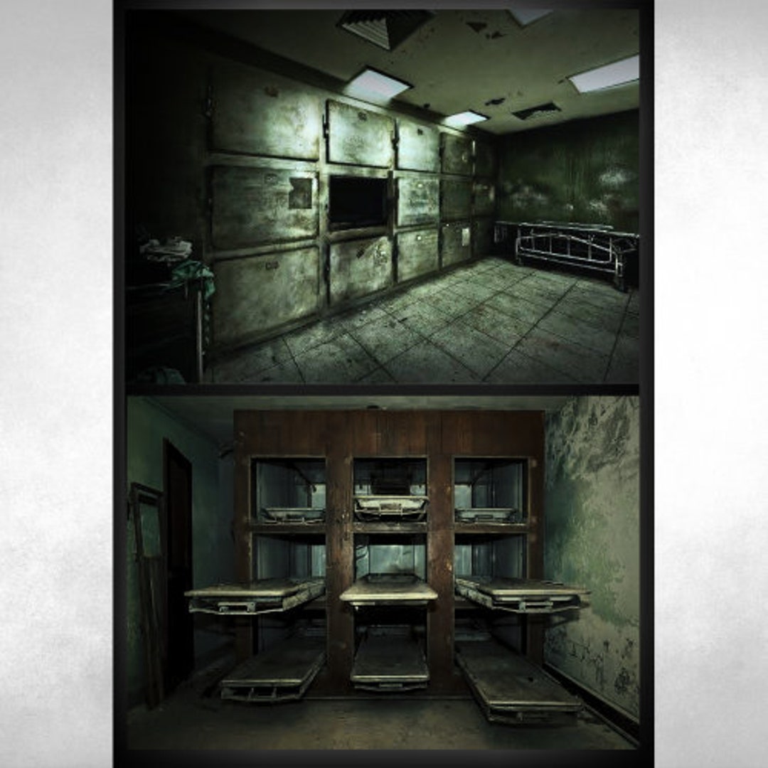 Vintage Morbid Forensic Mortuary Room Photograph Medical Psychological ...