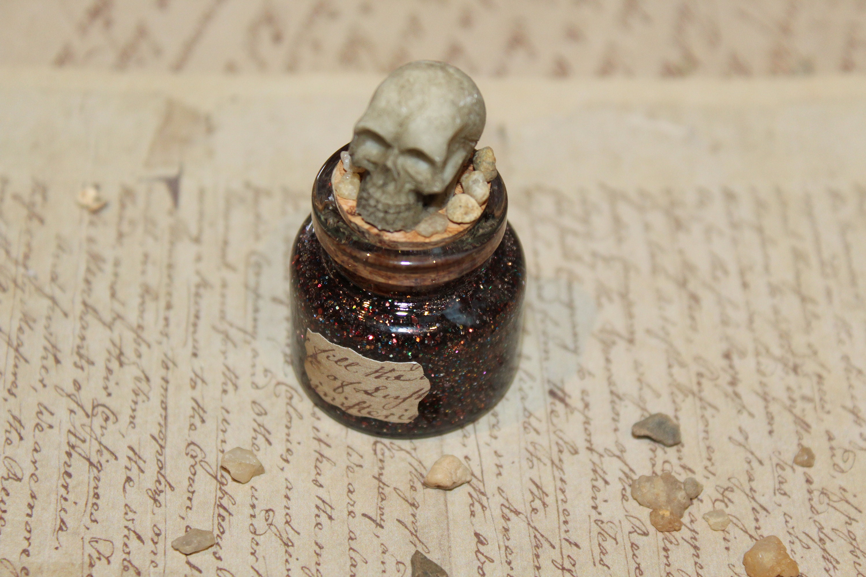 Dark Mythical Antique Skull Potion Vial. Apothecary, Antique, Horror ...