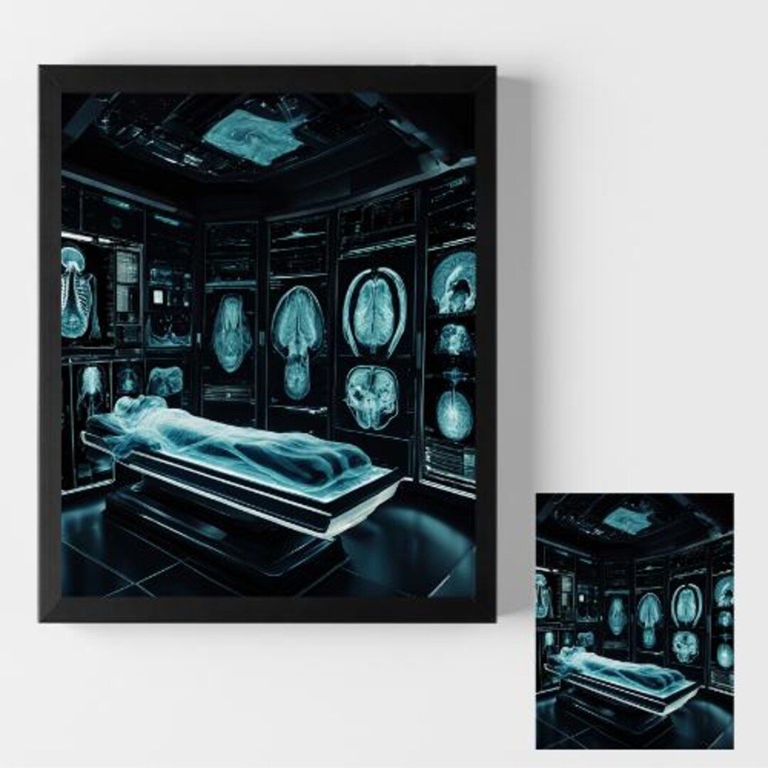 Creepy MRI Room Forensic Autopsy Crime Psychological Digital Antique ...