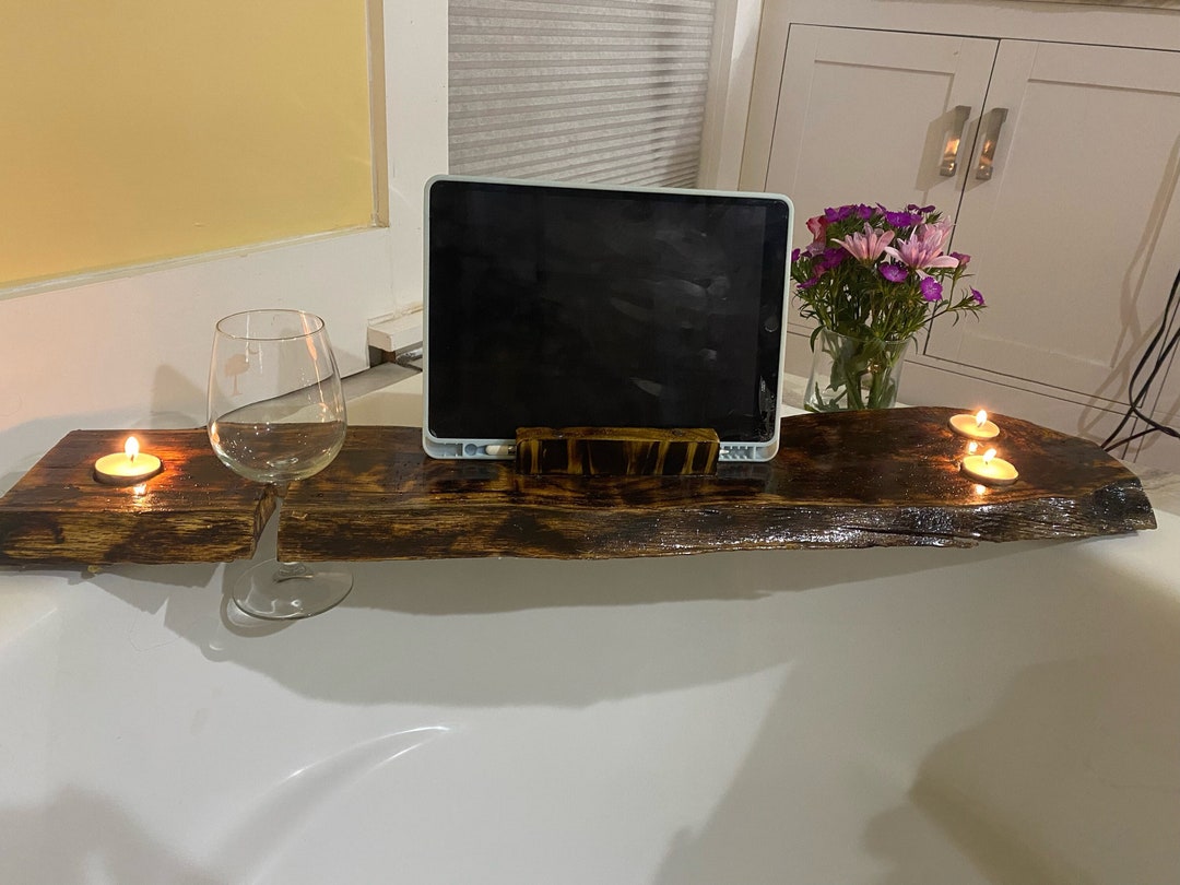 Handmade, Rustic Bath Tray - Etsy