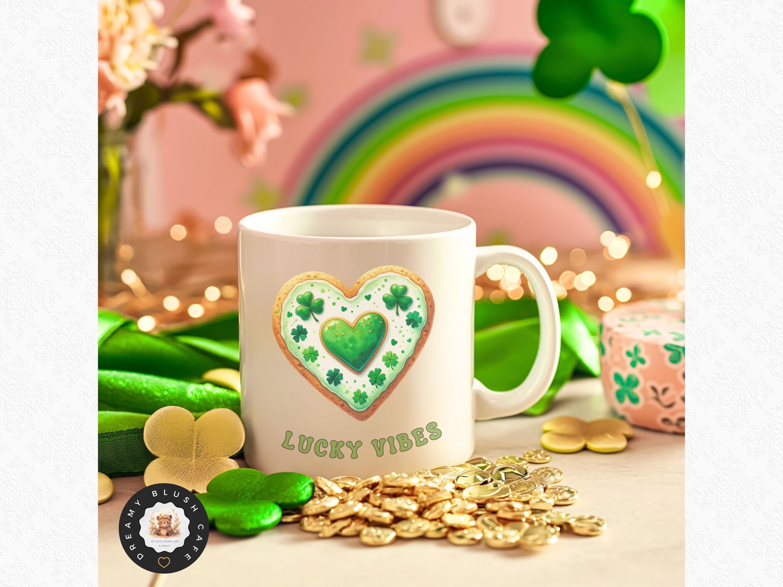 St. Patrick's Day Sweets PNG, Cookie Shamrock Leprechaun Rainbow Pot of ...
