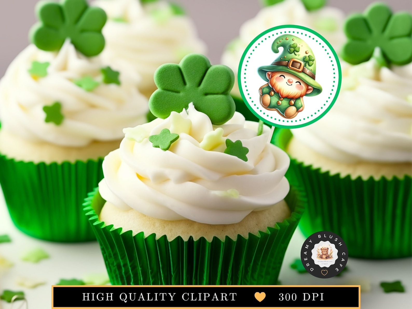 St. Patrick's Day Sweets PNG, Cookie Shamrock Leprechaun Rainbow Pot of ...