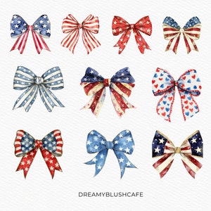Coquette Bow PNG, 4th of July PNG, Patriotic Bow PNG, Soft Girl ...