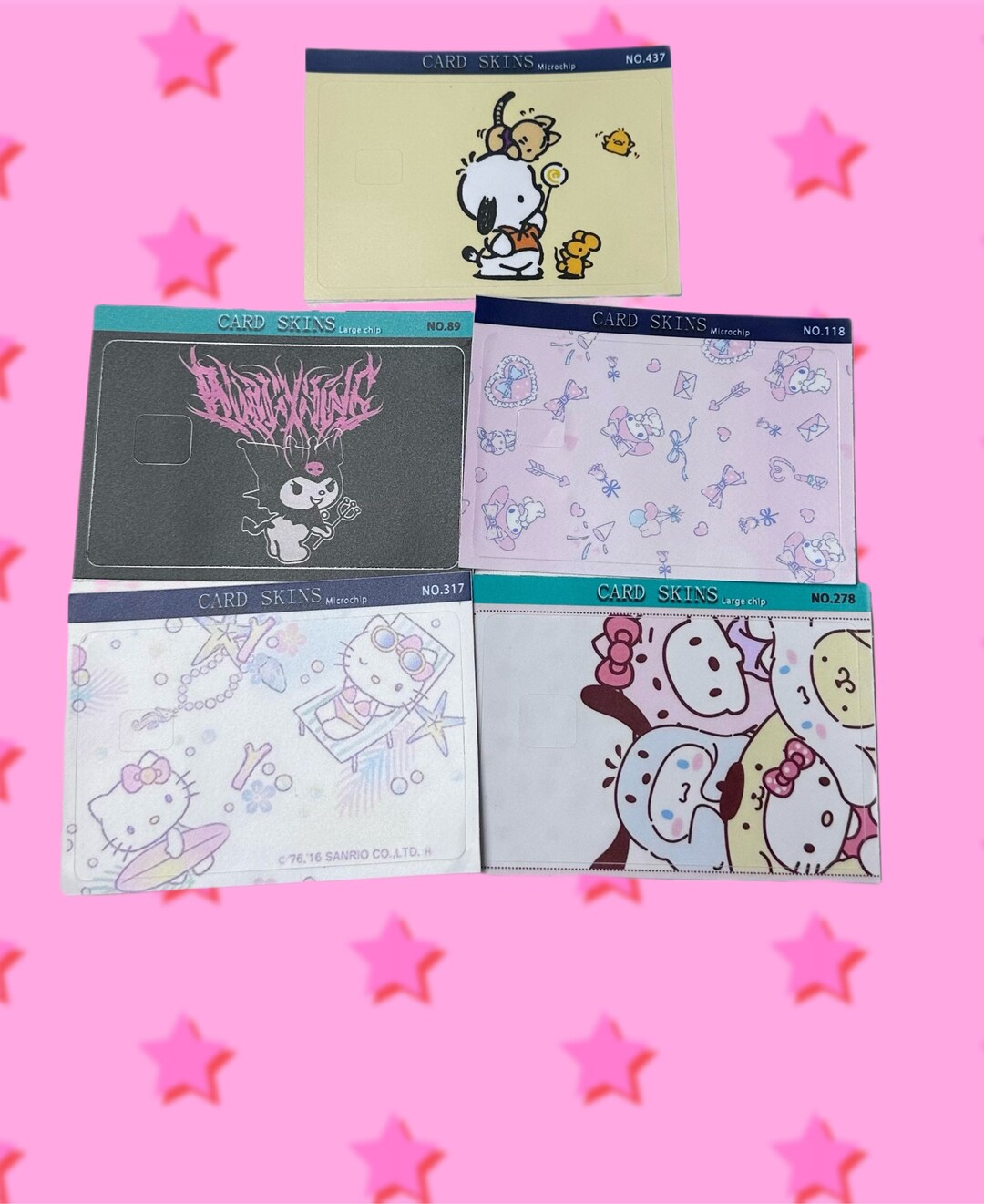 Hello Kitty & Friends Card Stickers, Gifts for Girlfriend, Card Skin - Etsy