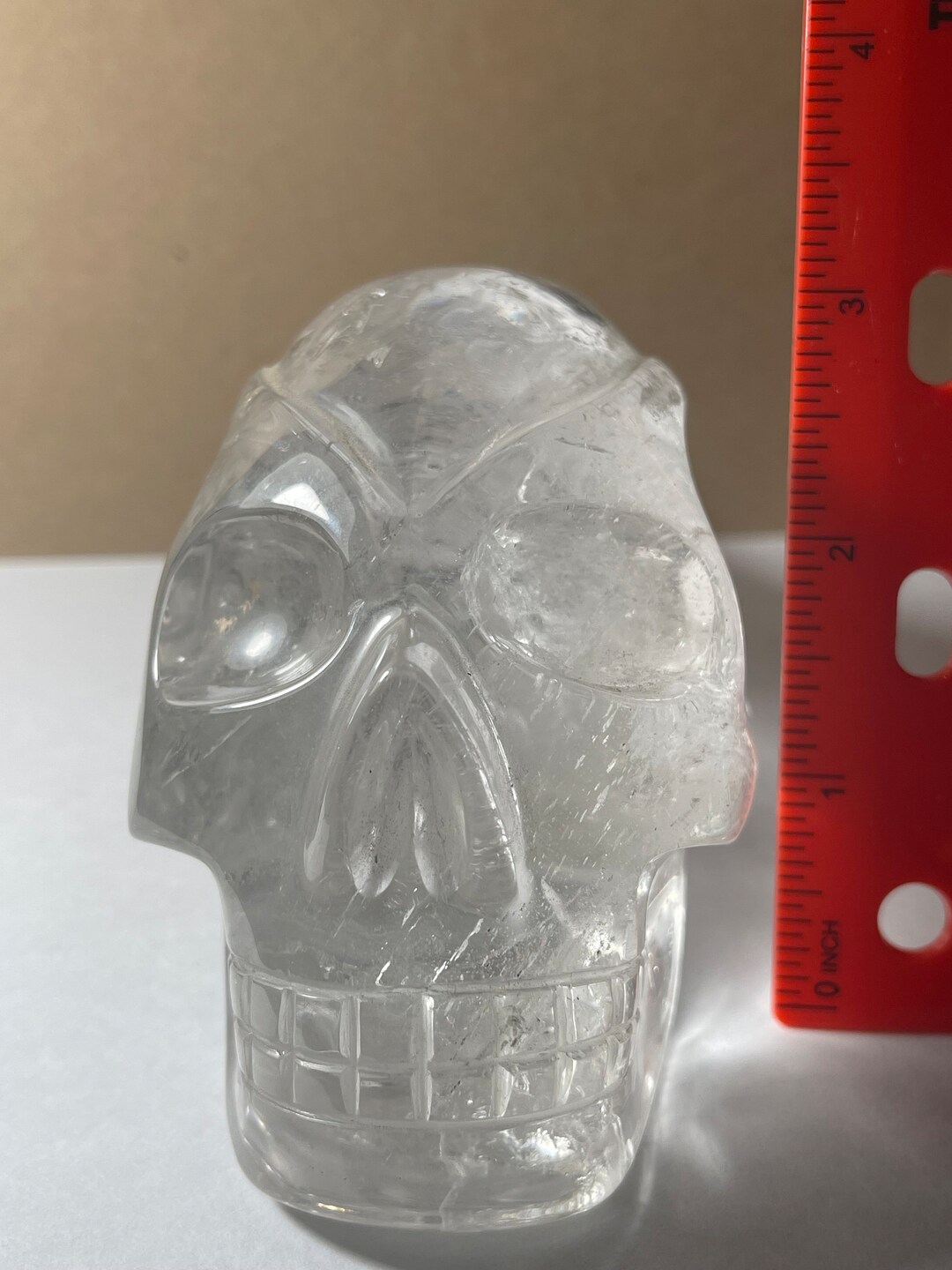 Garden Quartz Traveler Skull Master Carved by Vanderlei Barreto - Etsy