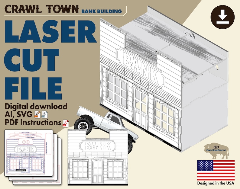 RC Crawler Crawl Town Obstacle: 1/24 Scale Western Town (PDF ...