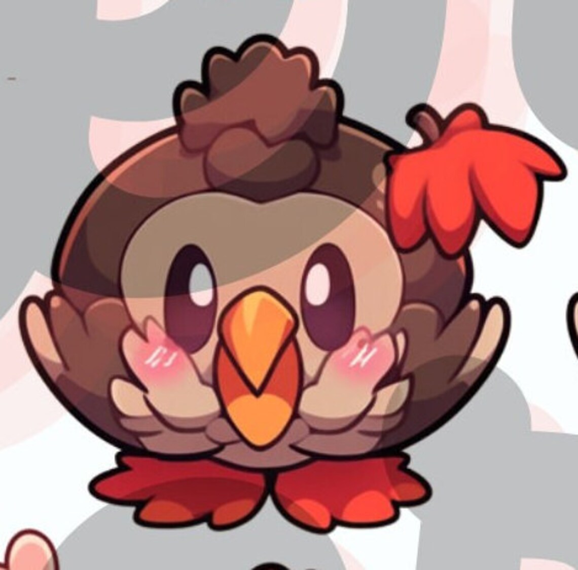 Cute Kawaii Turkey Twitch Emotes and Sub Badges for Streamers! Overlays ...