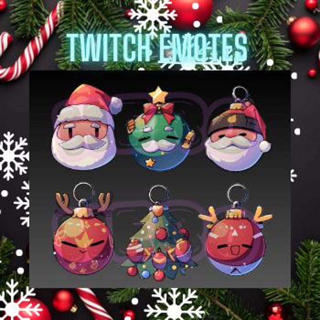 Christmas Twitch Emotes and Animated Banner - Etsy