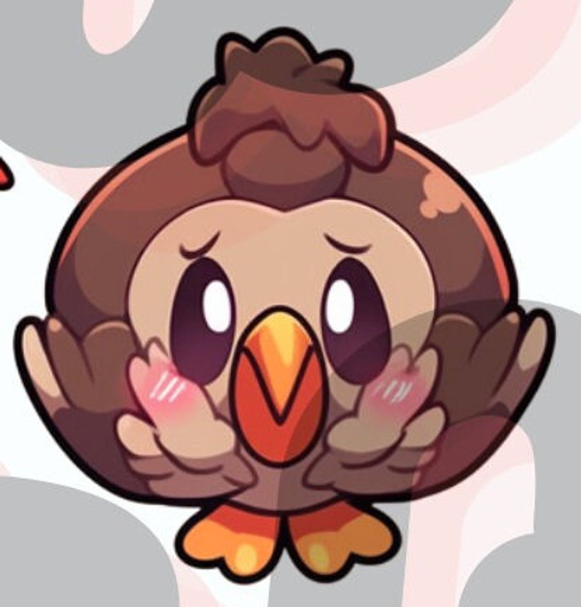 Cute Kawaii Turkey Twitch Emotes and Sub Badges for Streamers! Overlays ...