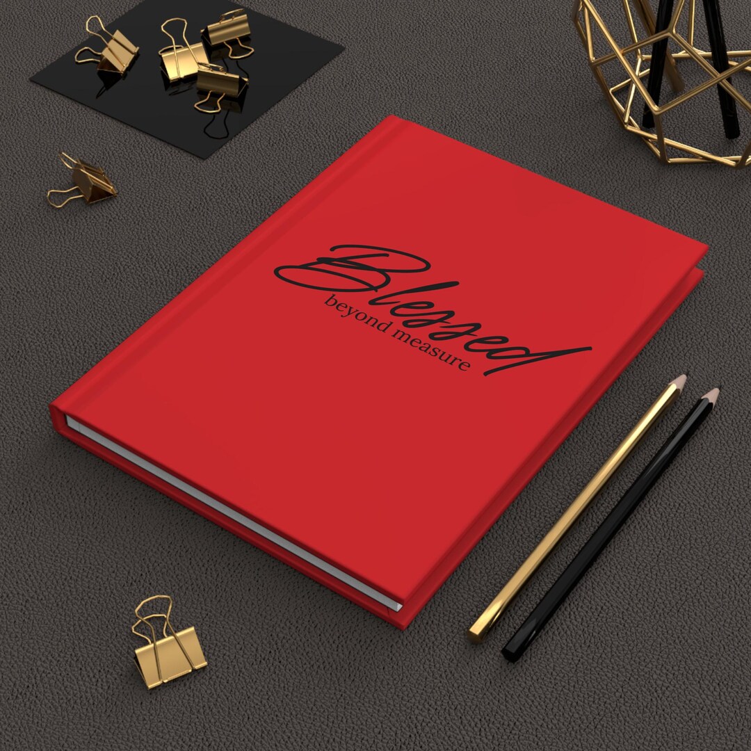 Blessed Beyond Measure Journal: Red Hardcover Christian Notebook - Etsy