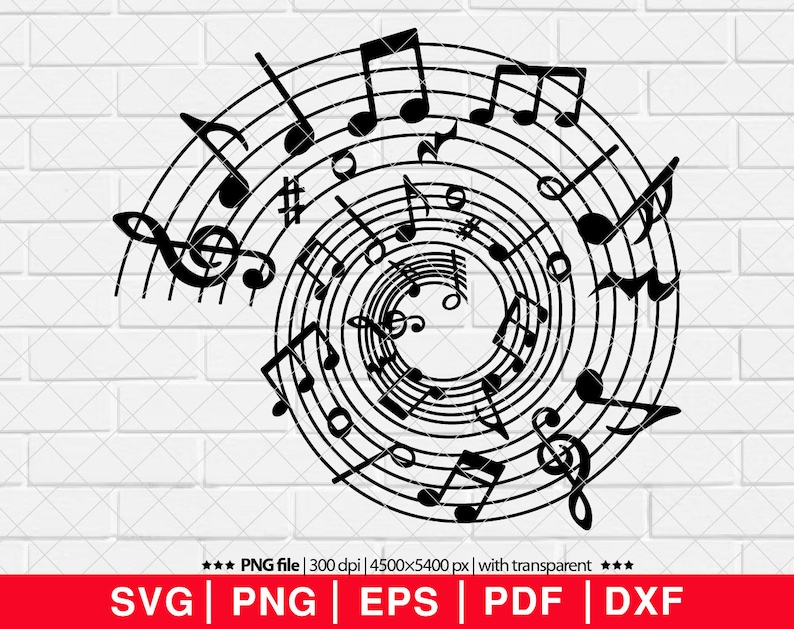 Music Notes SVG Bundle, Musical Notes Svg, Music Svg, Musical Notes ...