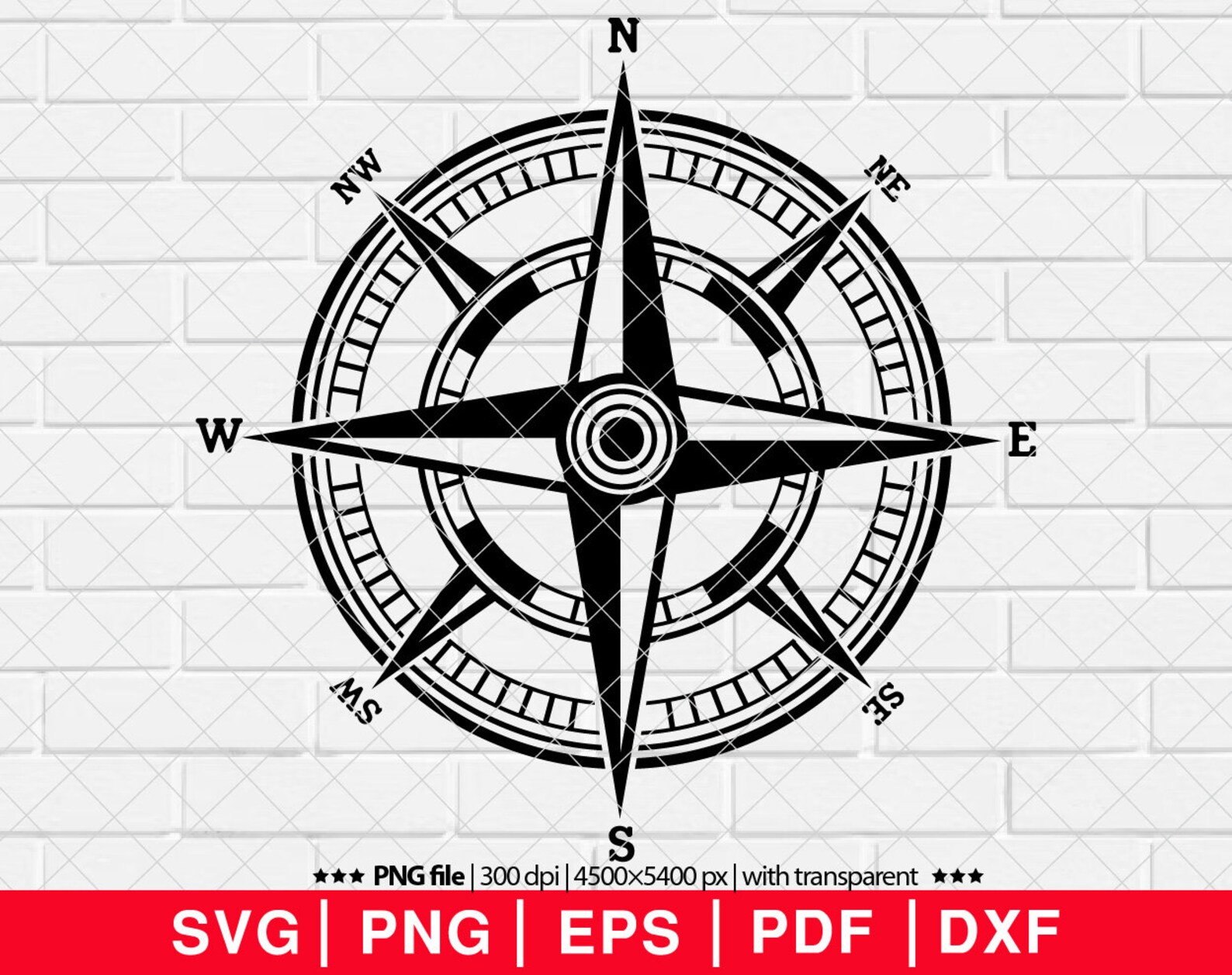Compass SVG, Compass and Forest Svg, Nature Svg, Compass Svg, Adventure ...