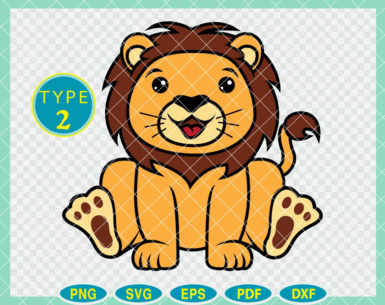 Cute Lion SVG Baby Lion Svg Cute Animal Svg Lion Face Svg - Etsy