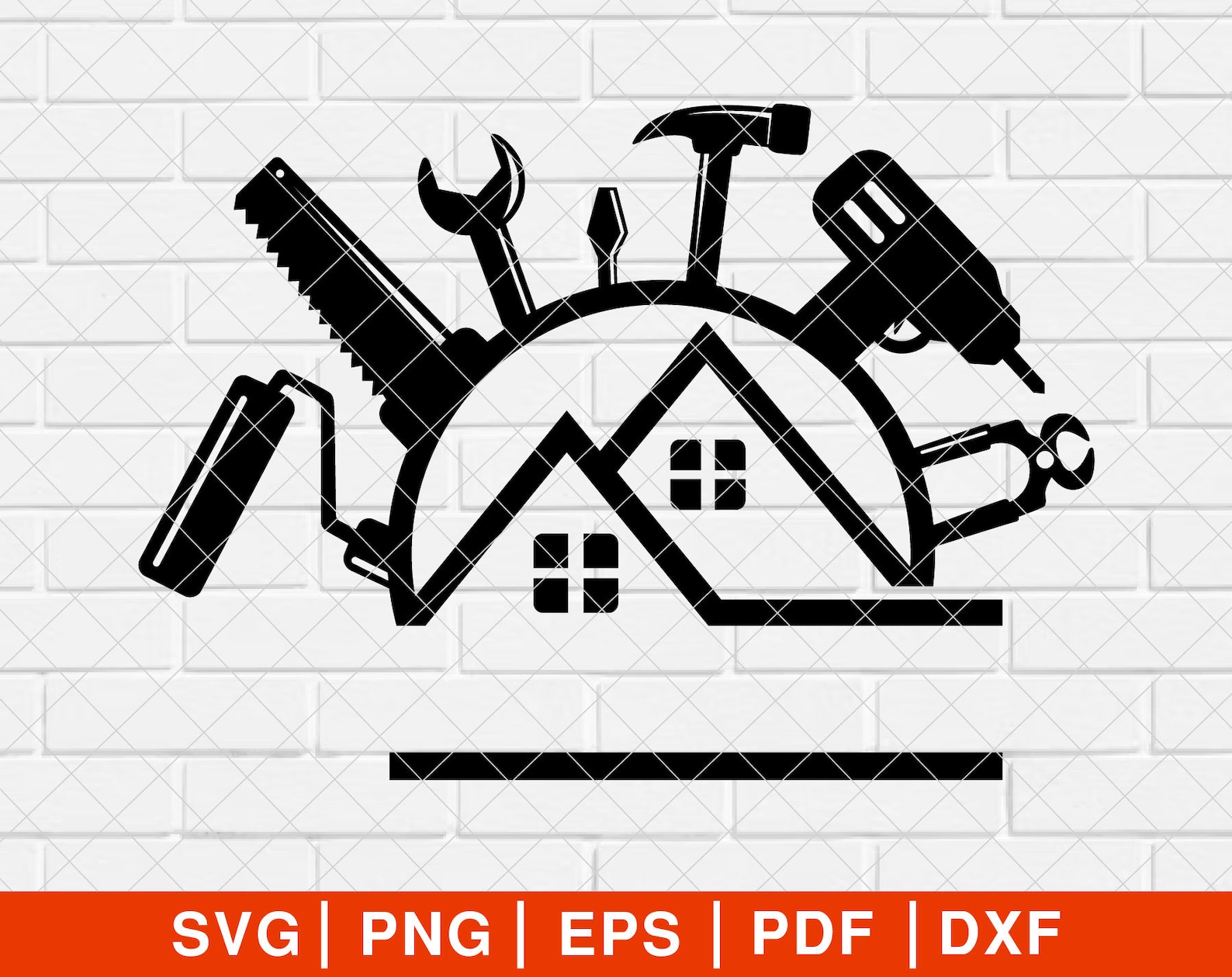 House Repair Builder SVG PNG, Repair Tools Svg, Construction Svg, House ...