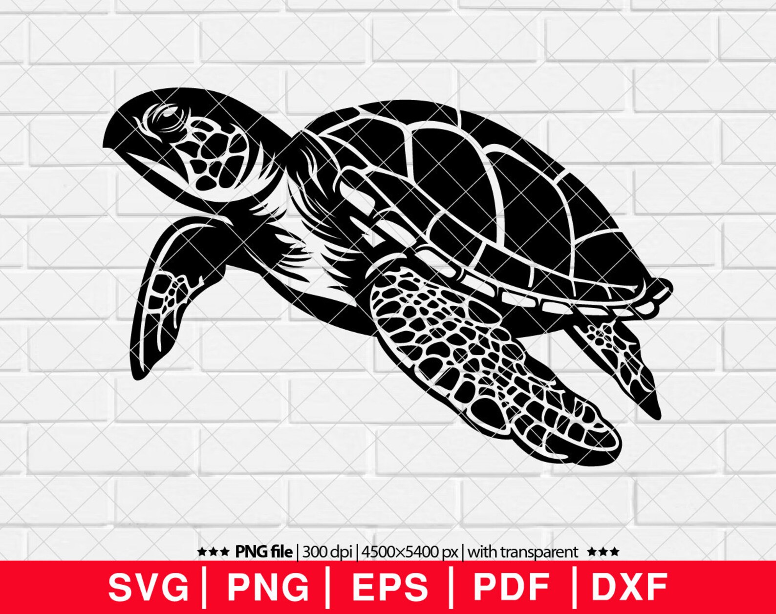 Sea Turtle SVG PNG, Turtle Svg, Turtle Silhouette, Ocean Animals Svg ...