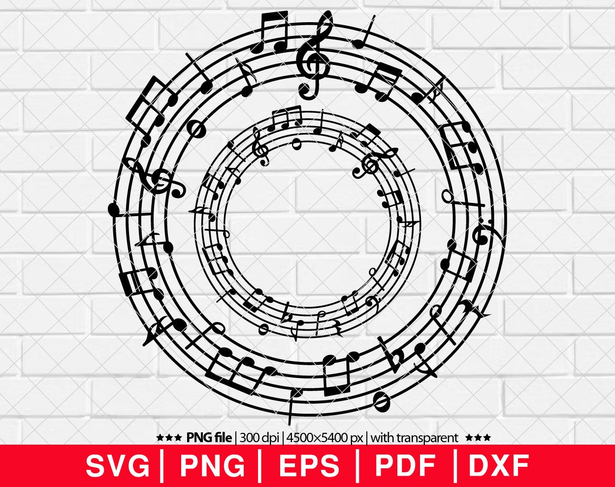 Music Notes SVG Bundle, Musical Notes Svg, Music Svg, Musical Notes ...
