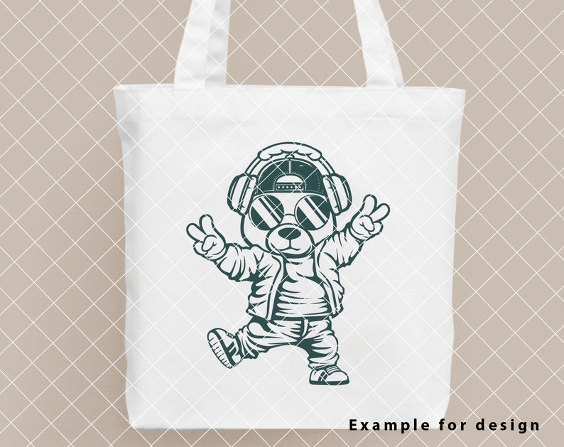Hip Hop Teddy Bear SVG, Teddy Bear Sunglasses Svg, Cool Teddy Svg ...
