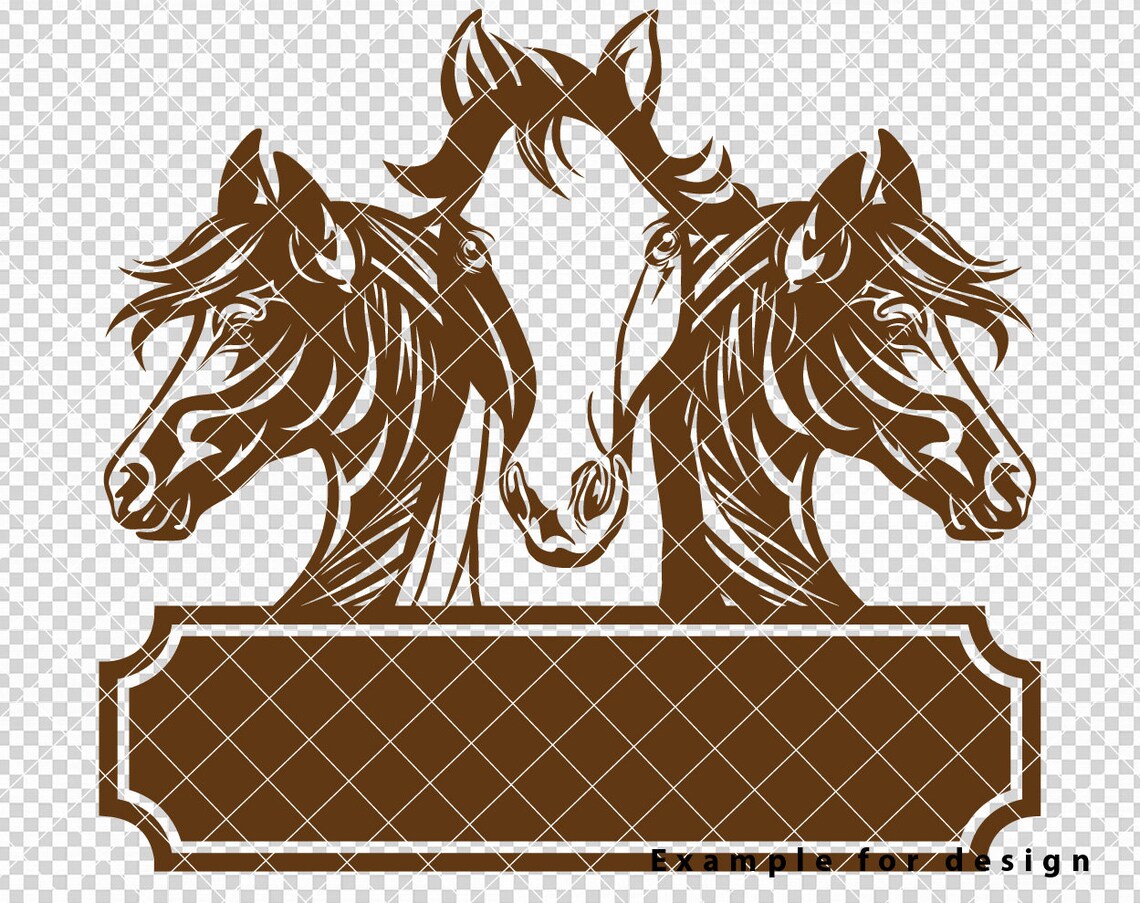 Horse Split Frame SVG PNG ,horse Monogram Svg, Horse Svg Bundle, Horse ...