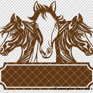 Horse Split Frame SVG PNG ,horse Monogram Svg, Horse Svg Bundle, Horse ...