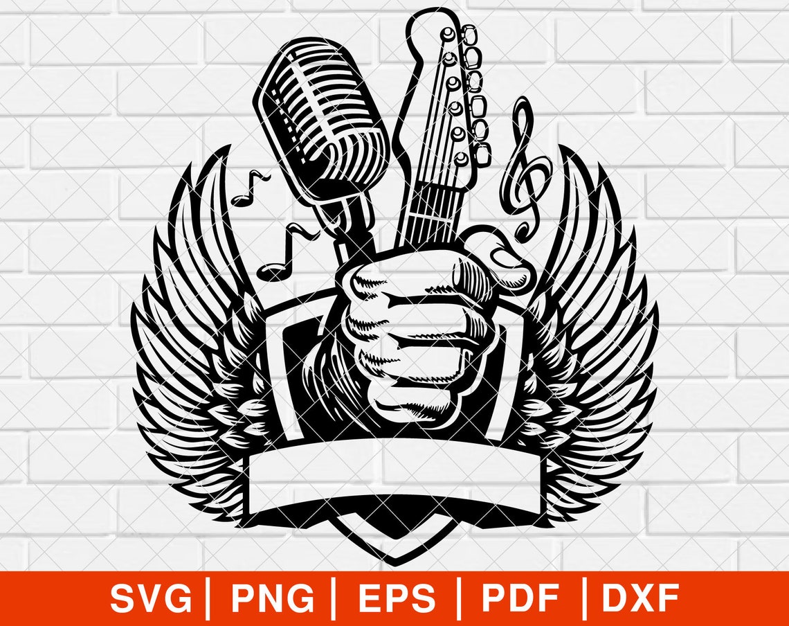 Rock Music Note SVG PNG, Music Svg, Music Note Svg, Musical Svg, Music ...