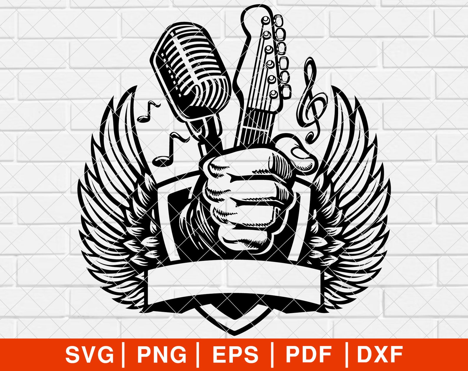 Rock Music Note SVG PNG, Music Svg, Music Note Svg, Musical Svg, Music ...