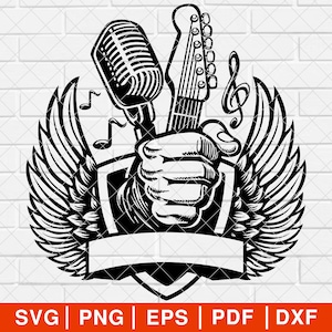 Rock Music Note SVG PNG, Music Svg, Music Note Svg, Musical Svg, Music ...