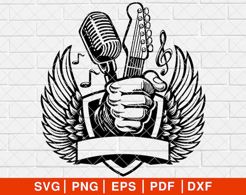 Rock Music Note SVG PNG, Music Svg, Music Note Svg, Musical Svg, Music ...