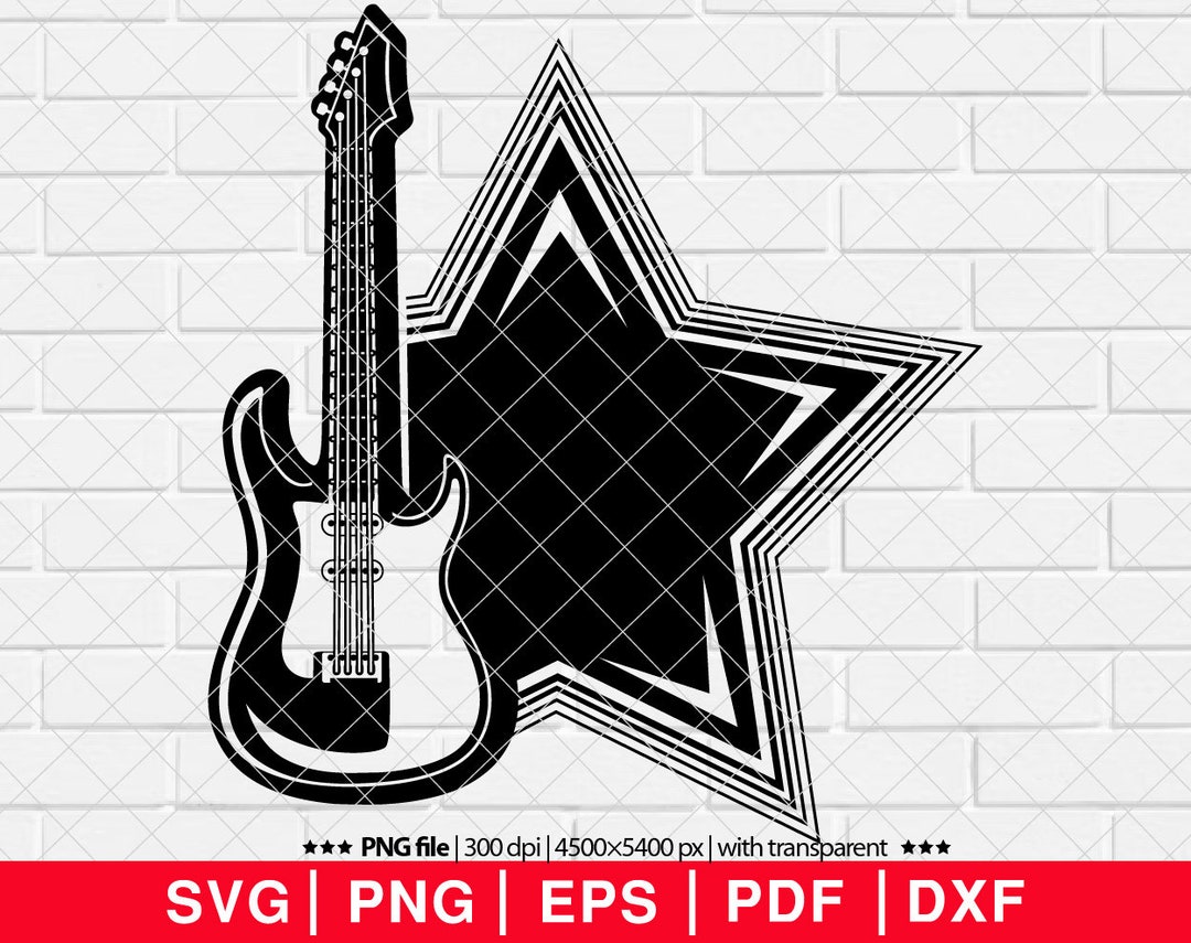 Guitar Music Note Svg, Guitar Svg, Music Svg, Music Note Svg, Music ...