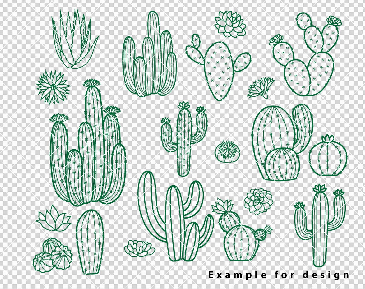 20 Cactus SVG Bundle, Cactus Flower Svg, Cactus Svg, Cute Cactus Svg ...