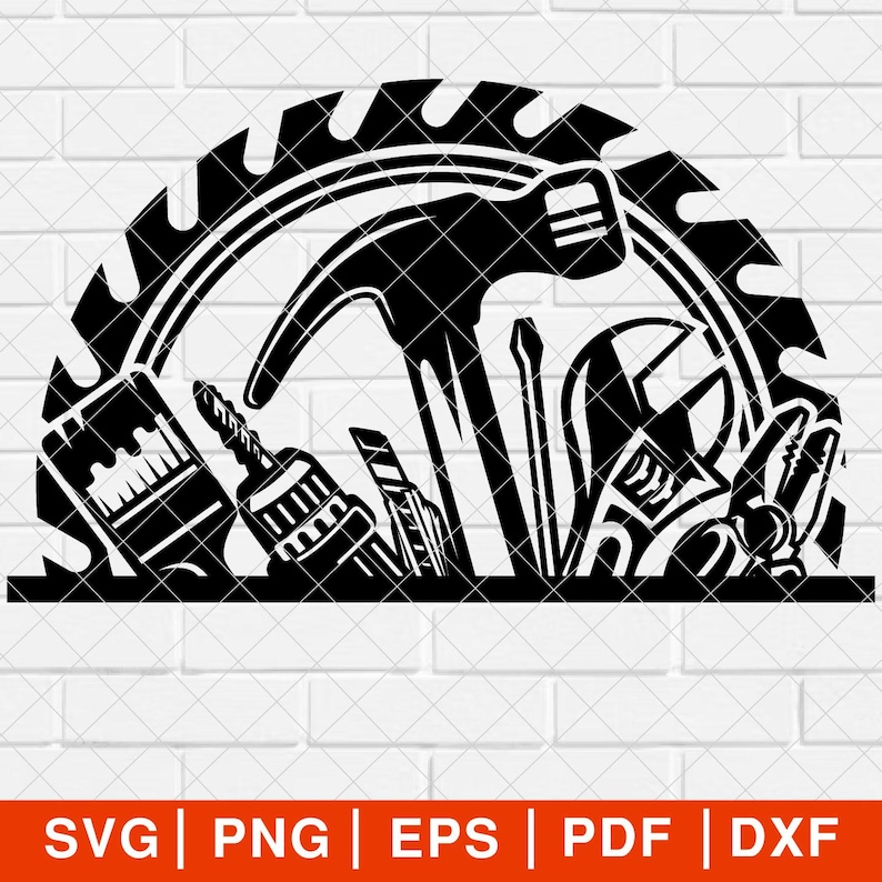 Carpenter Tools SVG, Carpenter Tools Monogram Svg, Construction Logo ...