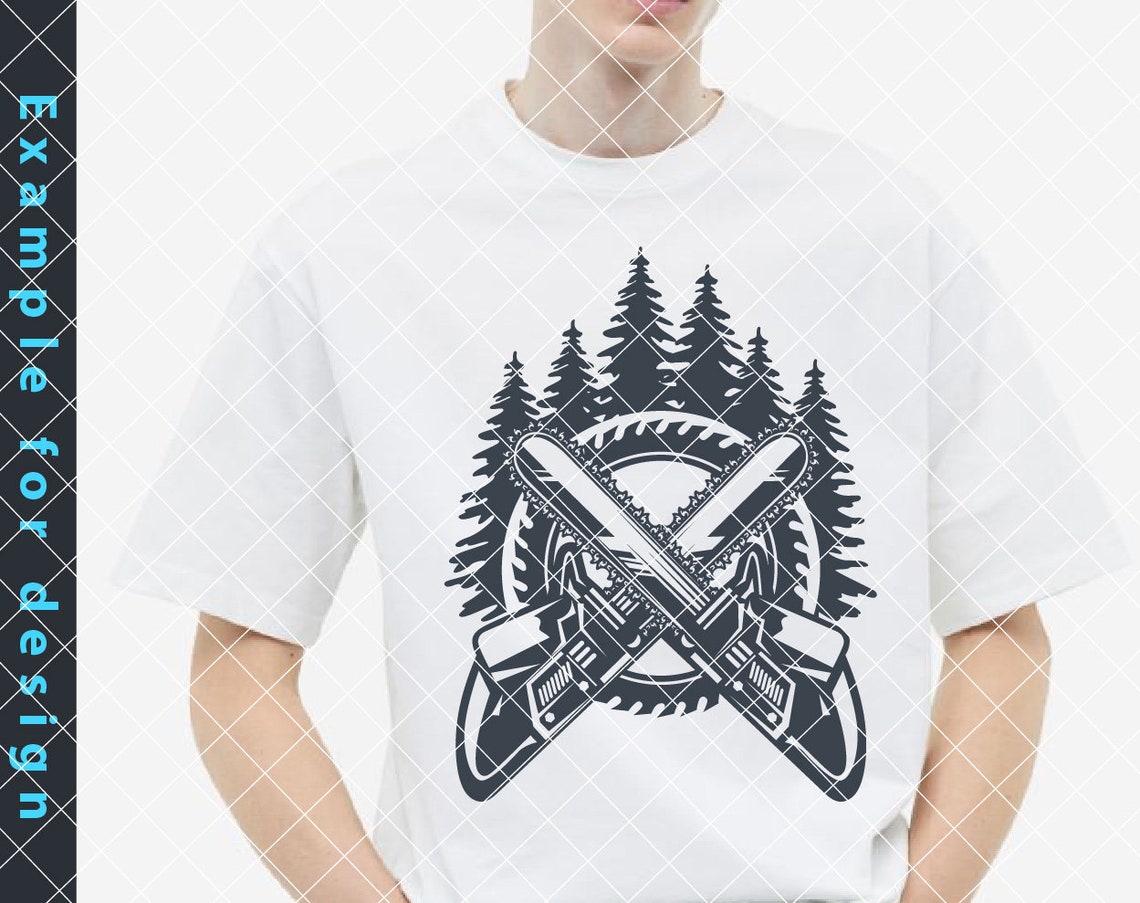 Chainsaw Scene SVG PNG, Chainsaw Svg, Chainsaw Lumberjack Scene Svg ...