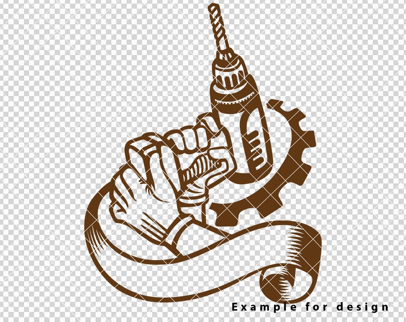 Electric Hand Drill SVG PNG, Repair Tool Clipart, Drill Svg, Tools Svg ...