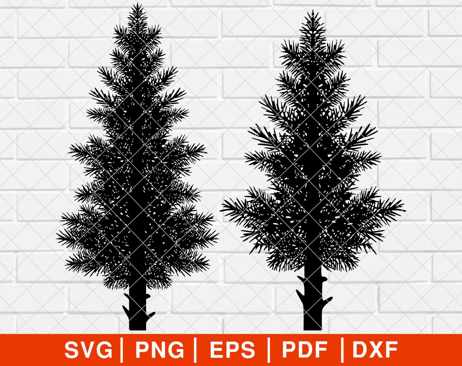 Pine Trees SVG PNG, Forest Svg Bundle, Tree Line Svg, Christmas Tree ...