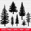 Pine Trees SVG Bundle, Forest Svg, Trees Line Svg, Christmas Tree Svg ...