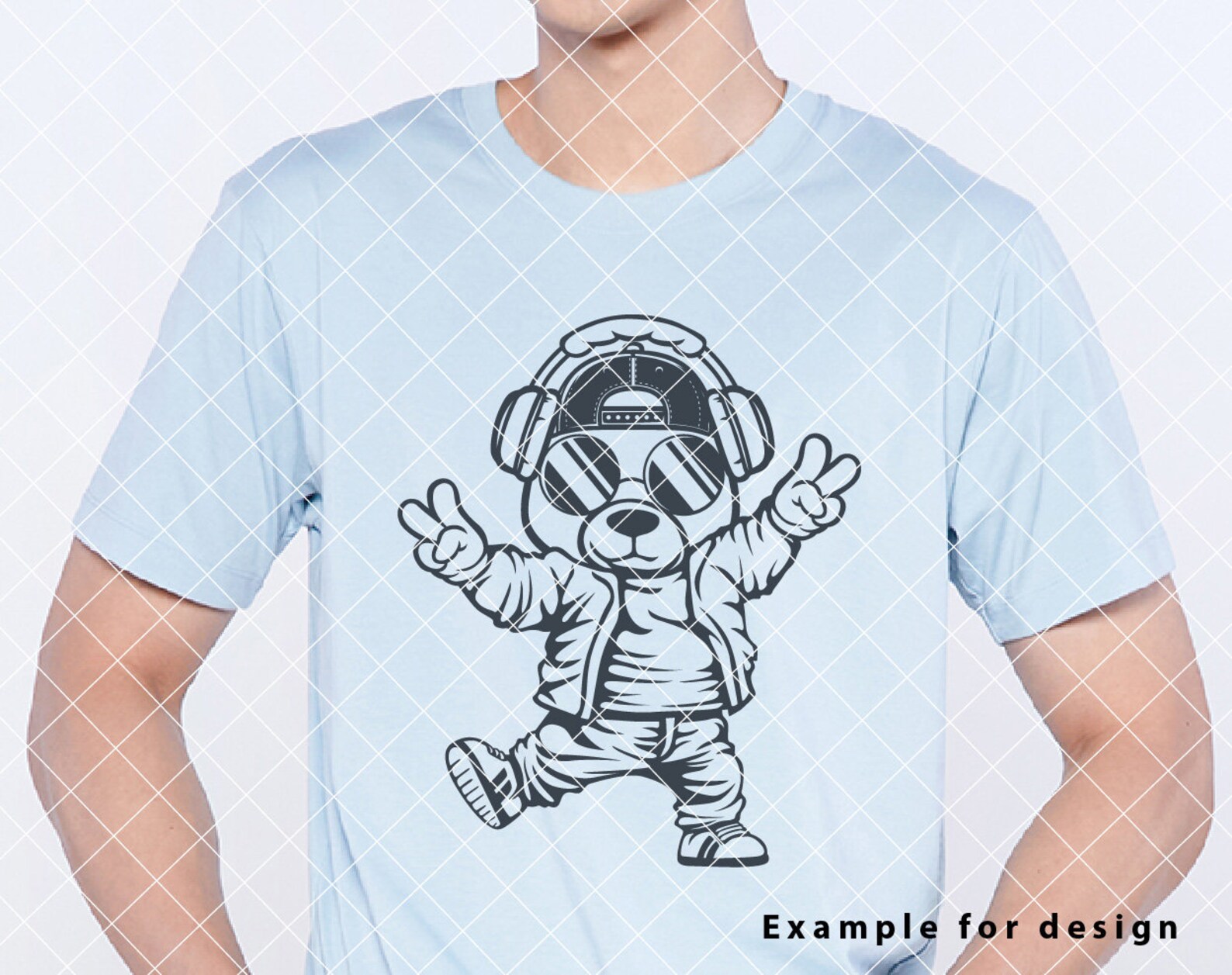 Hip Hop Teddy Bear SVG, Teddy Bear Sunglasses Svg, Cool Teddy Svg ...